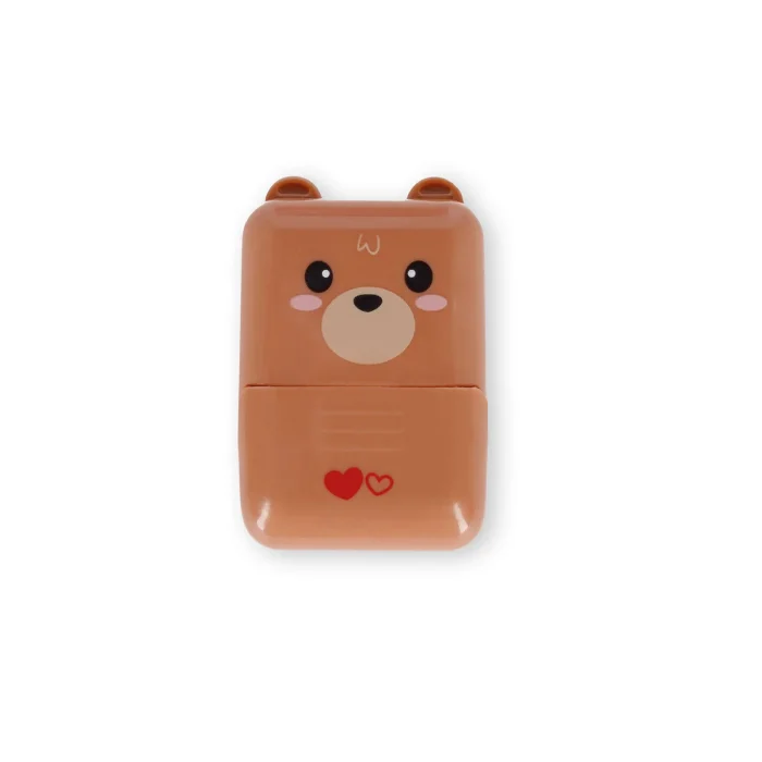 Carimbo decorativo de rolo – Teddy bear – Ideias em Pinho